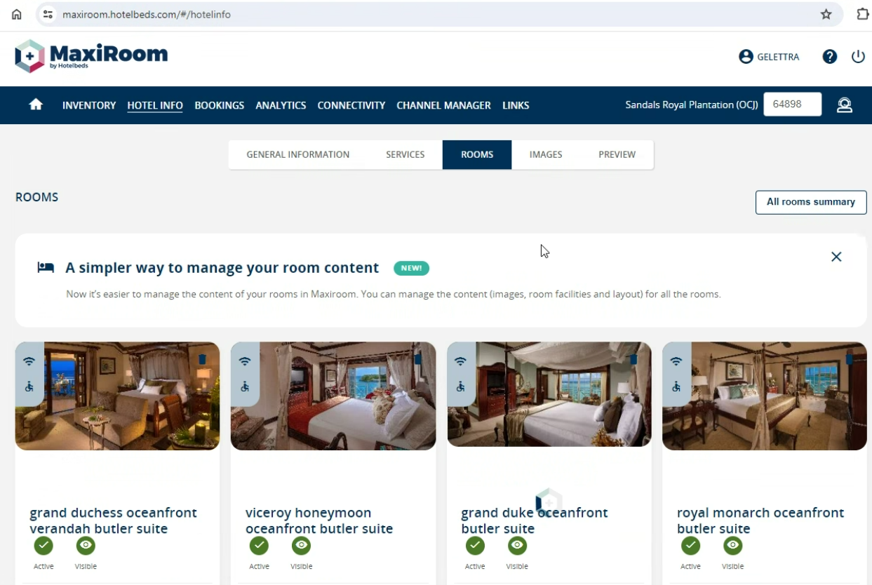 Distribute your content to Hotelbeds